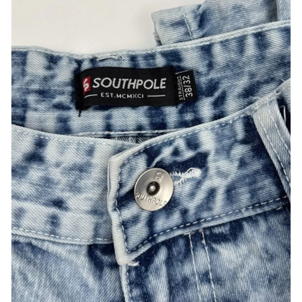 South Pole | Jeans | Southpole Mens 3832 Straight Denim Light Wash Blue ...